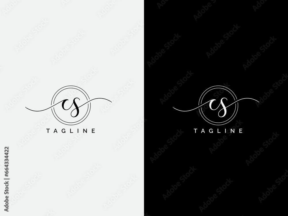 Signature cs letter logo design. Signature logo. Lettering. Sc logo ...