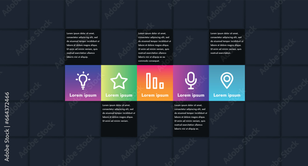 This infographic is designed to visualize a company's key performance ...