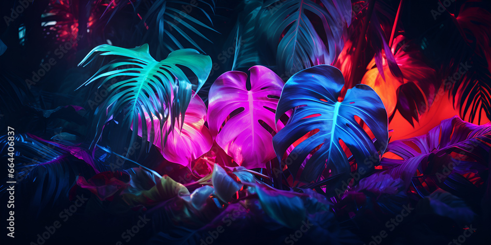 Neon leaves wallpapers that are high definition ,Neon Background ...