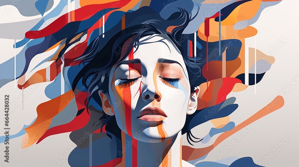 Mental Health Awareness Month Vector Web Banner For Social Media