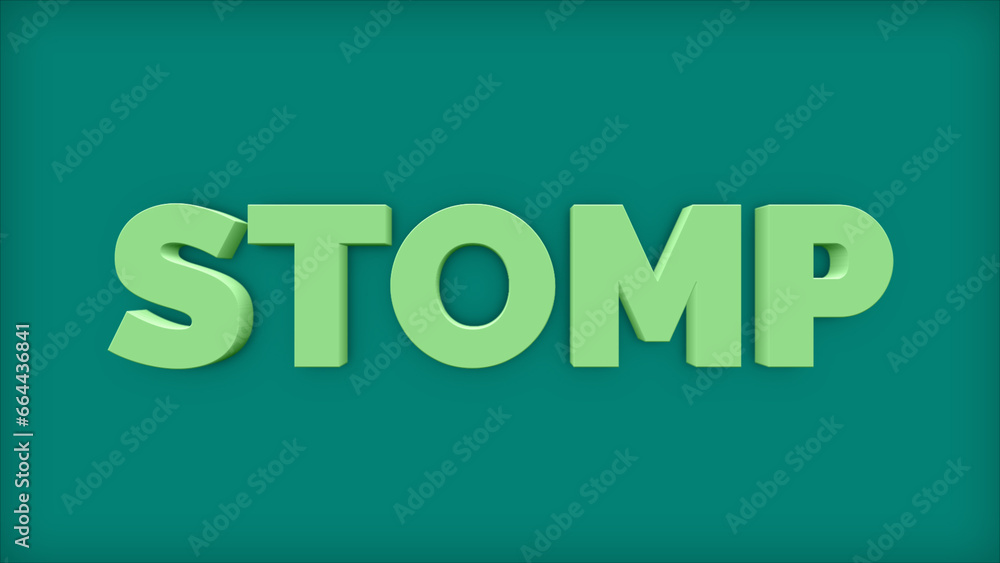 3D Text Stomp Logo Opener Stock Template | Adobe Stock