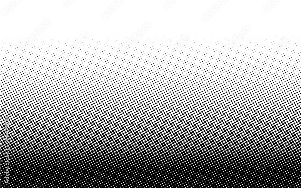 Vertical gradient halftone dotted background. Dots texture banner ...