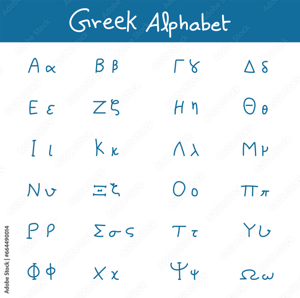 The greek alphabet letters font. greek alphabet set vector. alpha beta ...