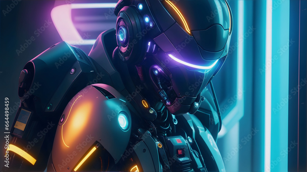 Artificial intelligence robots attack futuristic corporate security ...