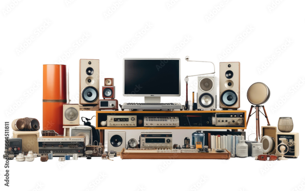 Beautiful Image of Collection of Different Electronic Instruments ...