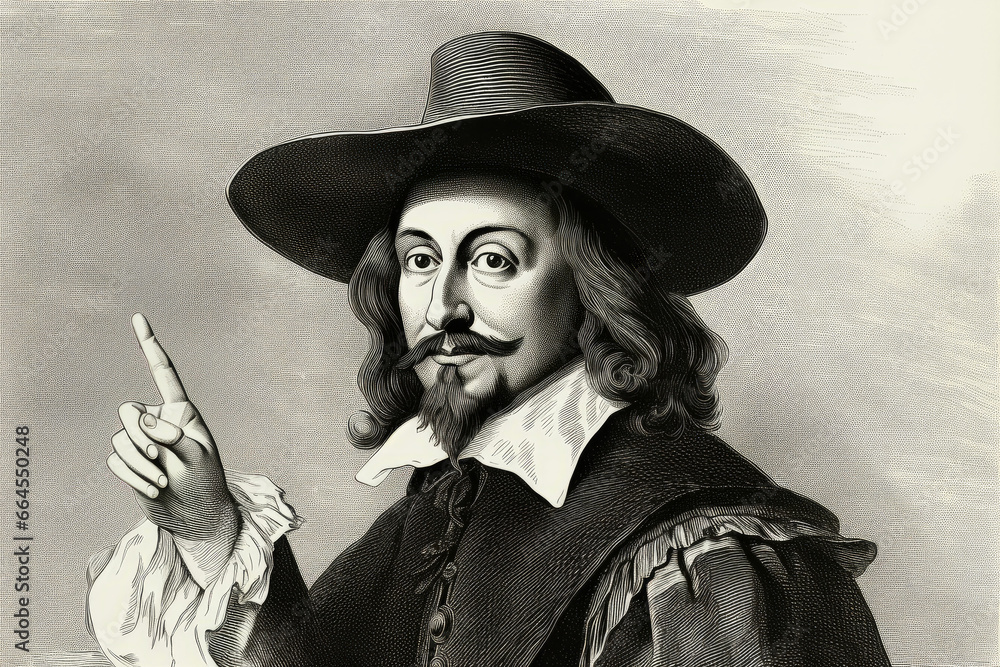 Vintage engraving portrait of Guy Fawkes who plotted to blow up ...