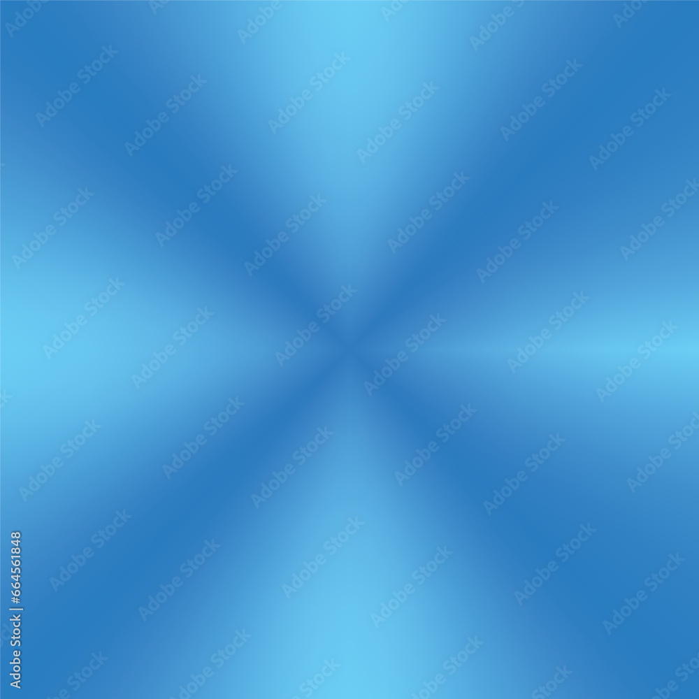 Blue gradient background. Light realistic, shiny metallic blank blue ...