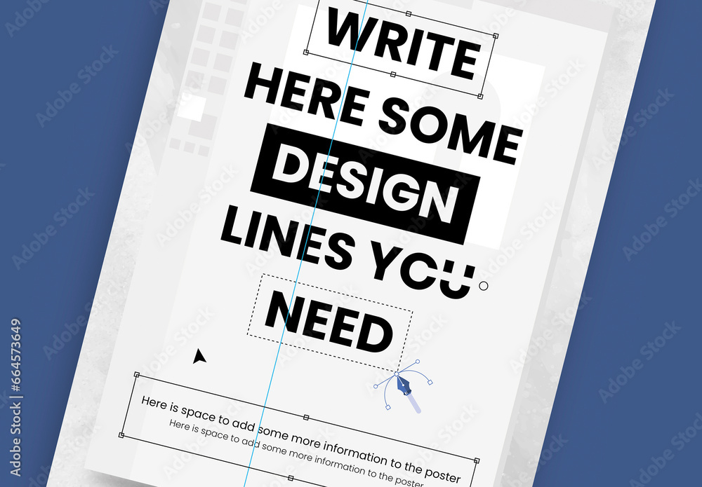 Design Tools A3 and A4 Poster Template Stock Template | Adobe Stock