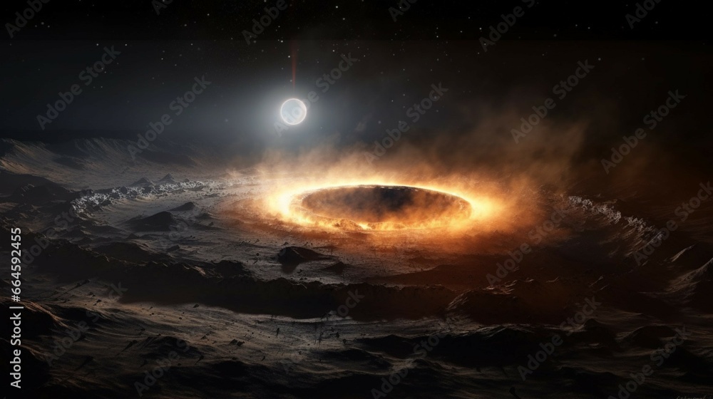 star in the final stages of its birth with a prot Stock-Illustration ...