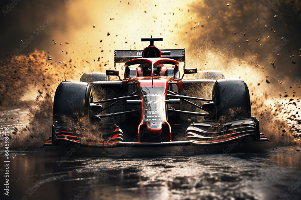 racing red car goes fast to formula one races | Uwalls.co.uk