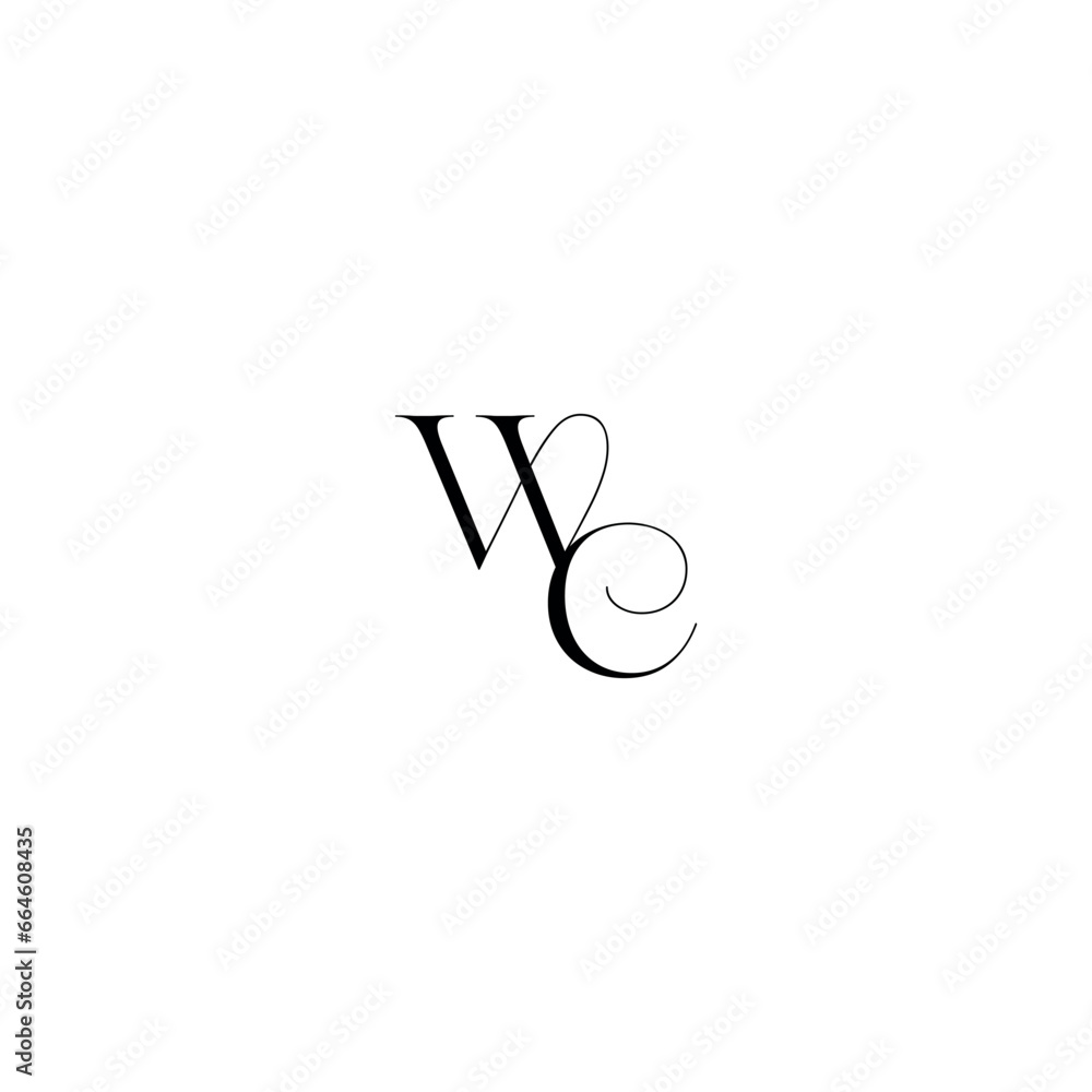 WC initial letter logo design. WC initial letter logo design, WC letter ...