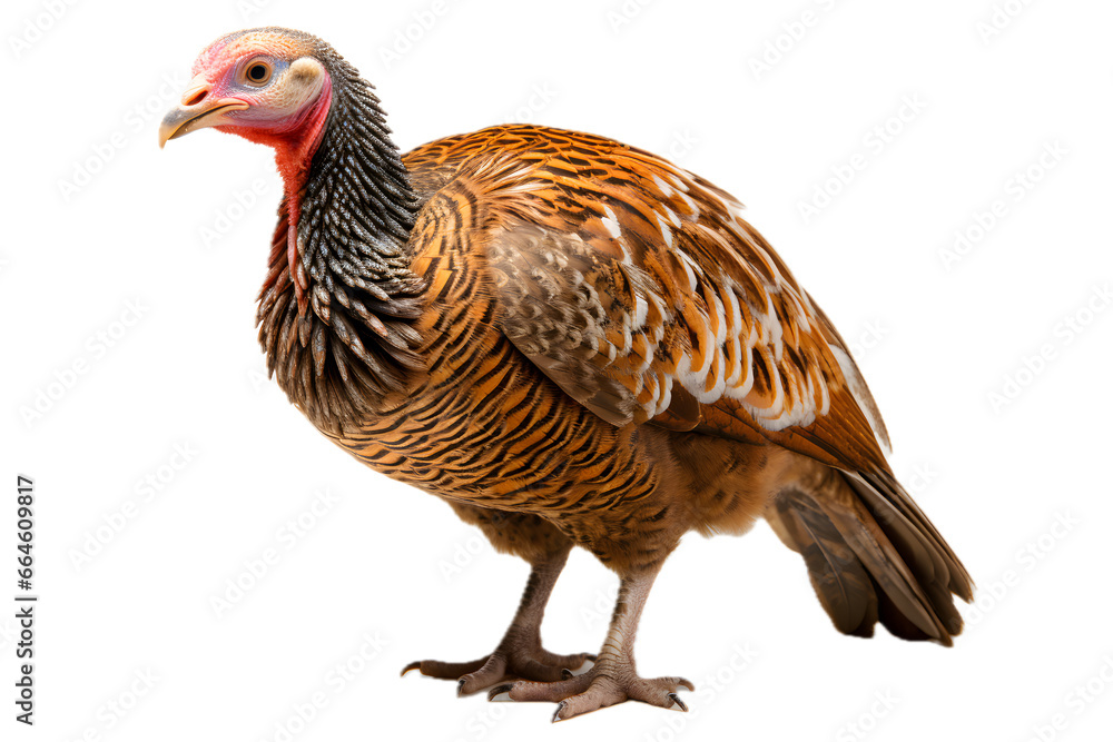Turkey bird isolated on transparent background, png Stock Illustration ...