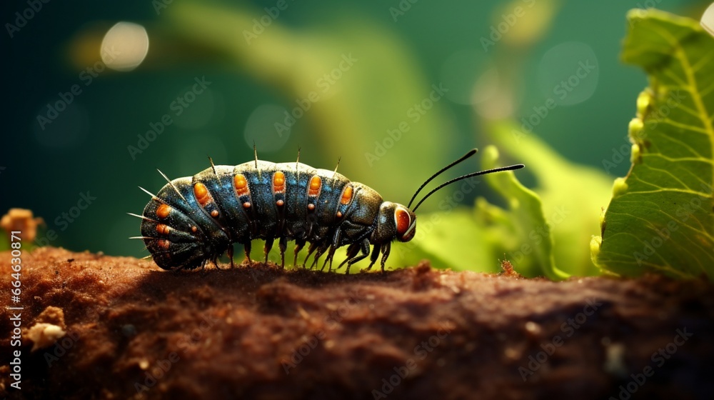 idea of "Transformation" as a caterpillar turns into a butterfly in a ...