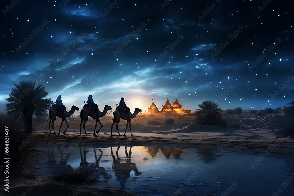 Escenas de los tres reyes magos, Melchor, Gaspar y Baltasar, en sus ...