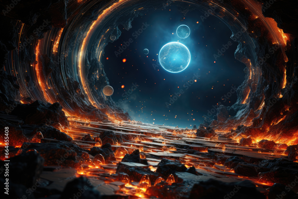 A Visualization Of A Universe Where The Concept Of Entropy Is Reversed