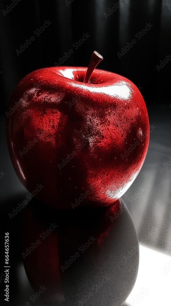 red, apple, fruit, juicy, delicious, ripe, crunchy, sweet, tart ...