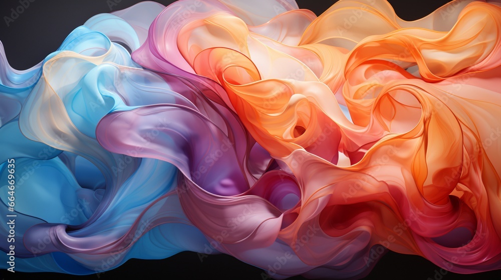 Liquid-like gradients cascading down like a waterfall of colors. Stock ...
