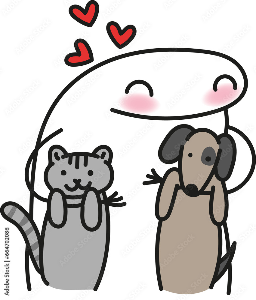 meme deformito animalista Stock Illustration | Adobe Stock