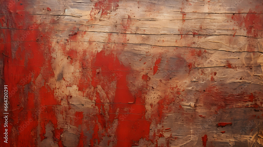 red gold golden texture of flaking paint worn wood board old style ...