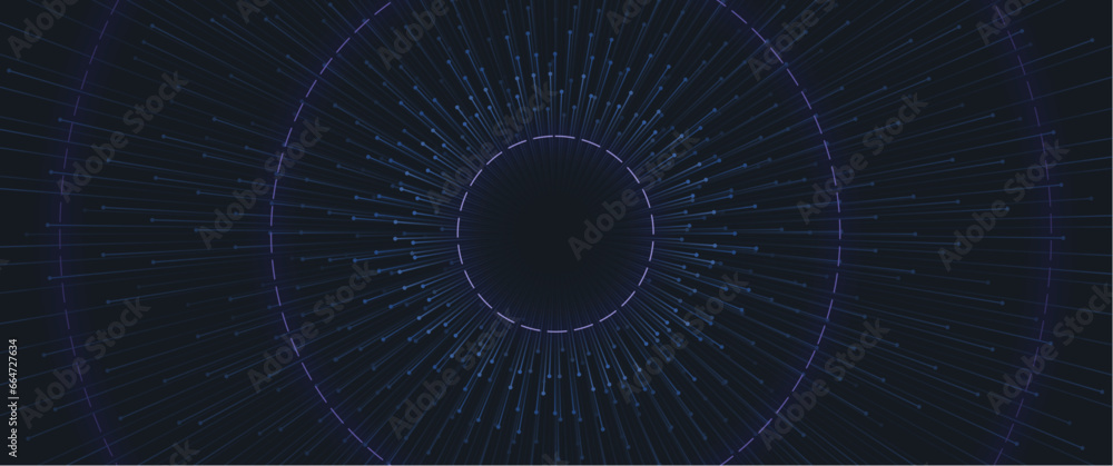 abstract futuristic hi tech vector illustration, data spread ...