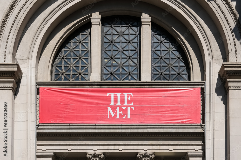 View of the Metropolitan Museum of Art in New York City, known as 'the ...
