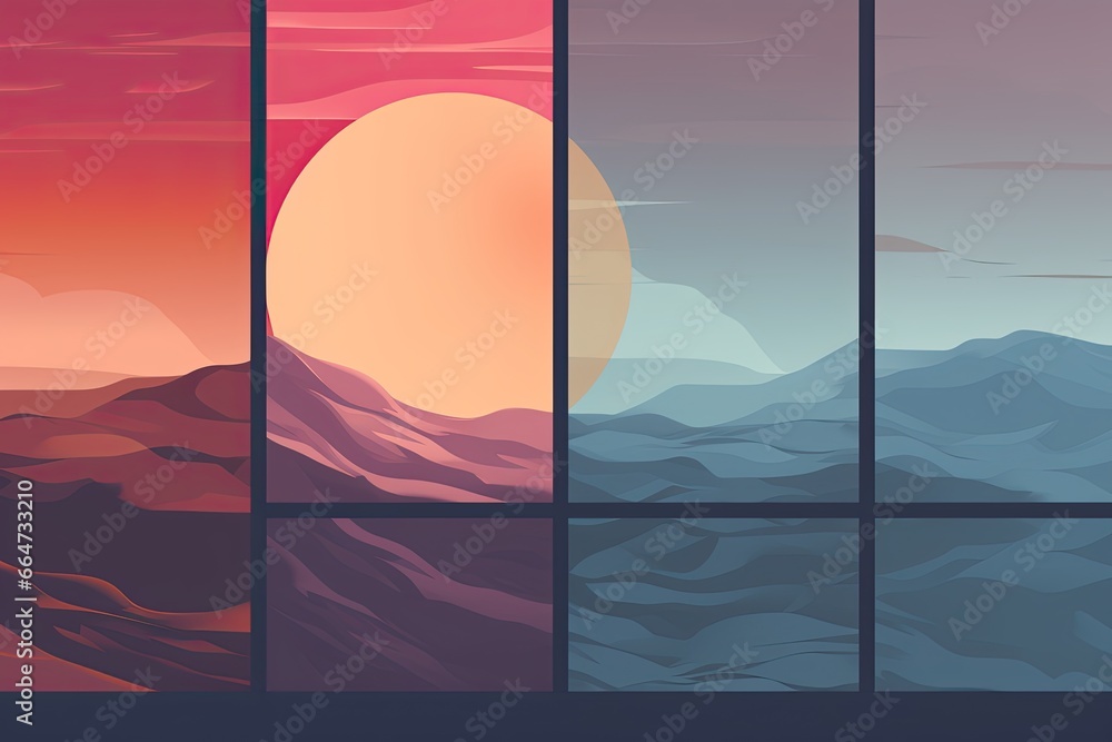 80's Color Palettes and Matte Glass Effect: Retro-inspired Image ...