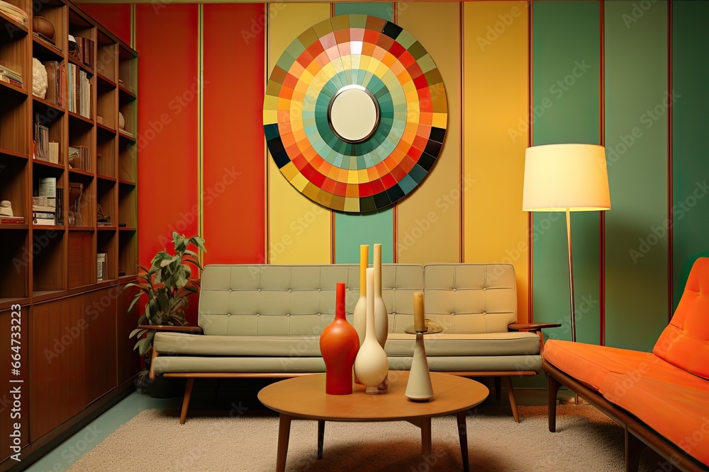 70's Color Palettes and Matte Glass Effect: Captivating Digital Image ...