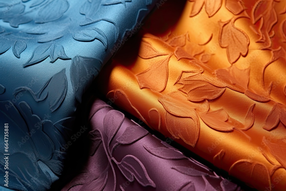 Complementary Colors: Vibrant Fabric Texture Surface for Interior Wall ...