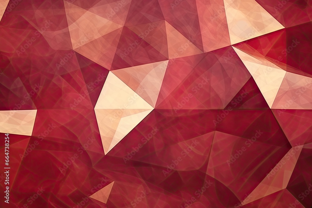 Maroon Color Mosaic: Vintage Abstract Illustration with a Captivating ...
