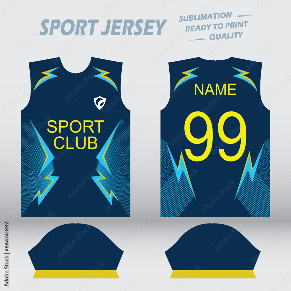 Sport Jersey Design. Sublimation T Shirt Vector Illustrator. EPS 10. T ...