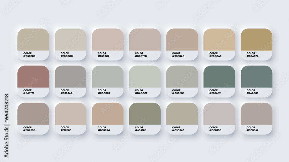 Color Palette, Color Swatches in RGB, HEX Colors, Pastel Colour in HEX ...