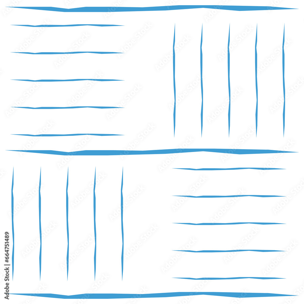 Digital png illustration of blue abstract linear shape on transparent ...