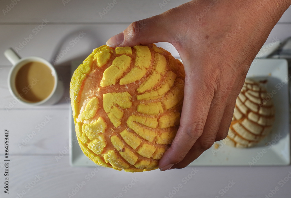 Hands of Mexican Hispanic woman. Concept of taking food with hands or ...
