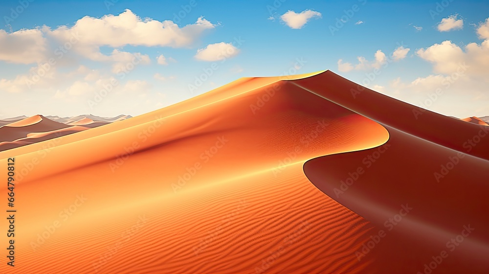 Desert with magical sands and dunes as inspiration for exotic ...
