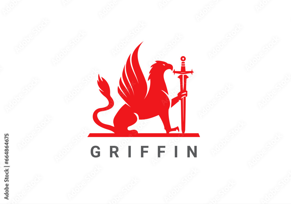 griffin, griffin logo, griffin head, phoenix logo, creature, fantasy ...