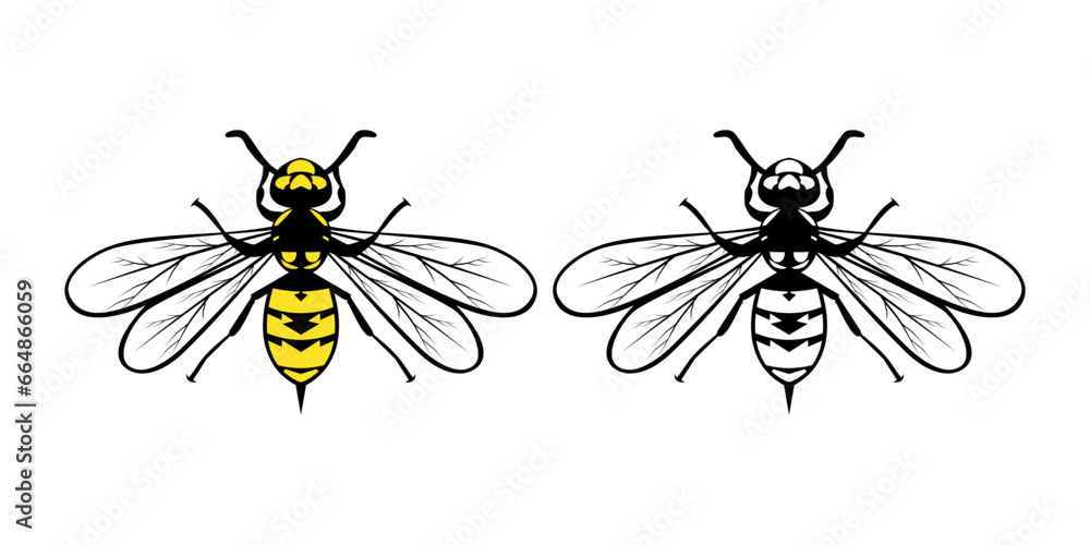 Yellow Jacket Design Illustration vector eps format , suitable for your ...