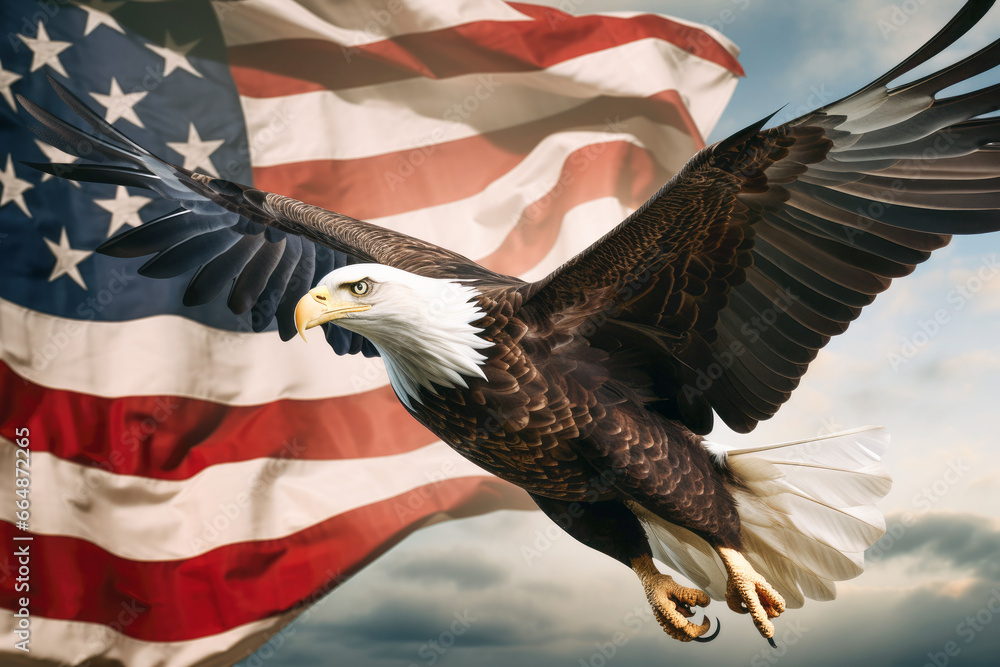 In the USA, the bald eagle stands as a symbol of freedom and the nation ...