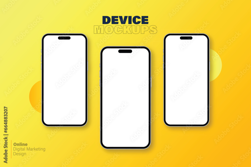 Smartphone mobile Mockup | Fully Editable File, Replaceable Screen ...