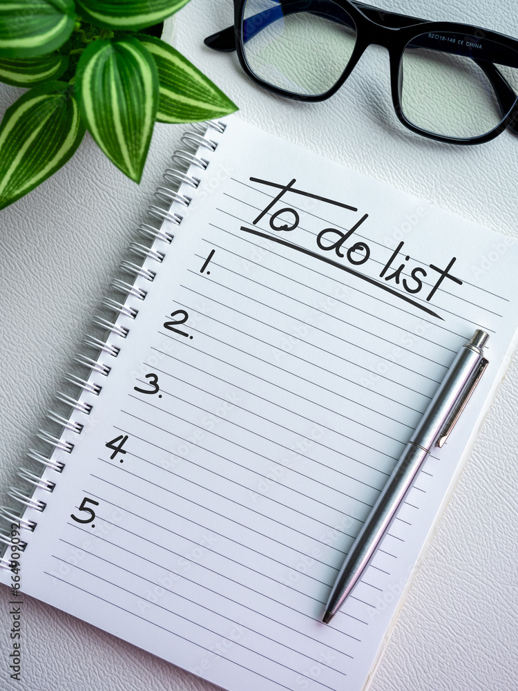 To do list concept. "to do list," handwritten text font with underline ...