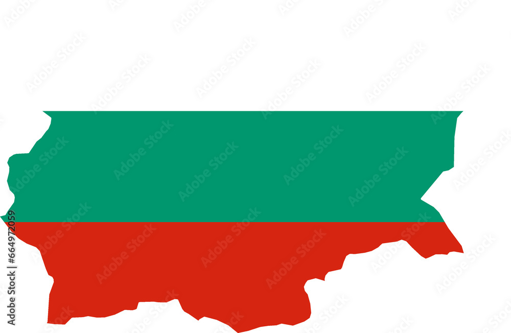 A contour map of Bulgaria. Graphic illustration on a white background ...