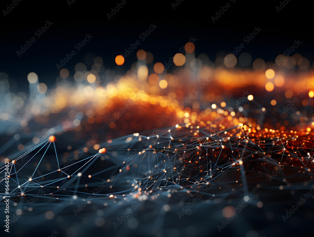 Visualization of an AI algorithm at work with lines of code morphing ...