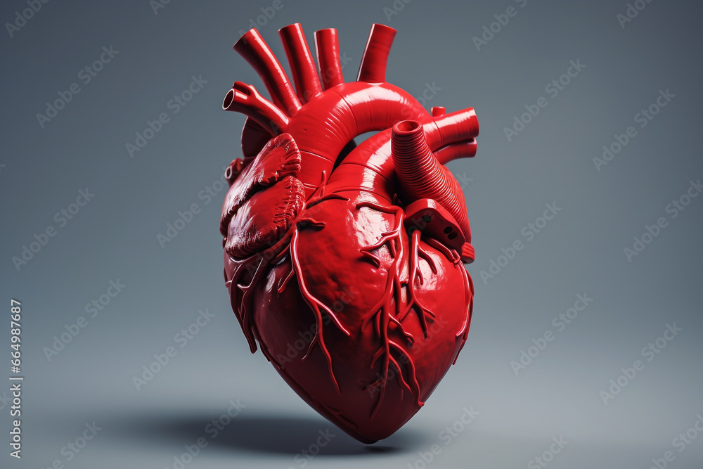 3d Anatomy of Human Heart Stock Photo | Adobe Stock