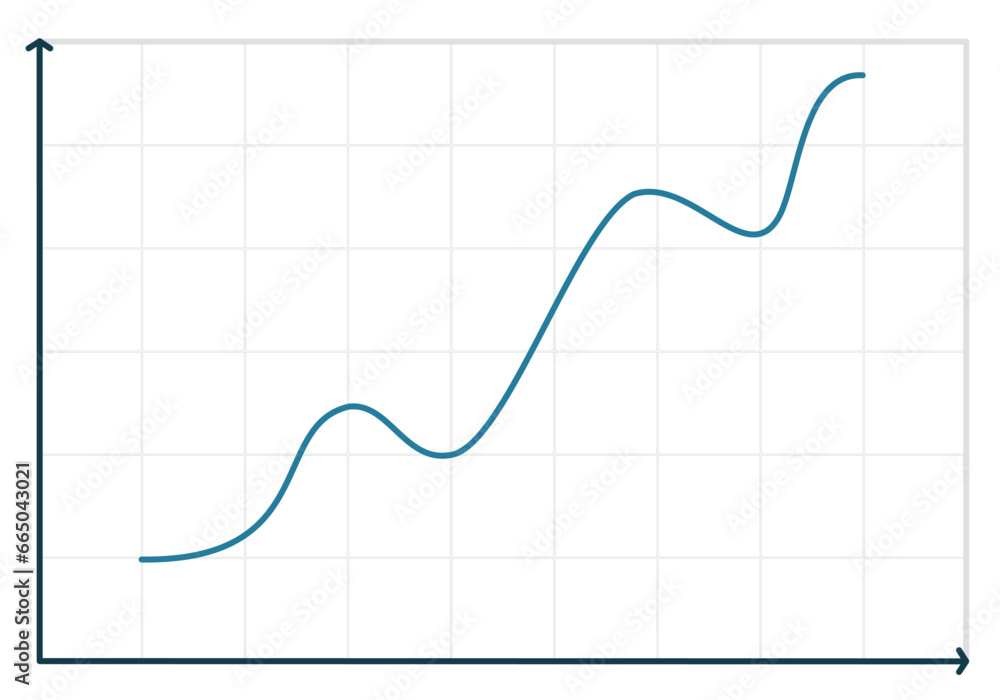 Business growth line chart with fill and grid background for ... Business growth line chart with fill and grid background for ...