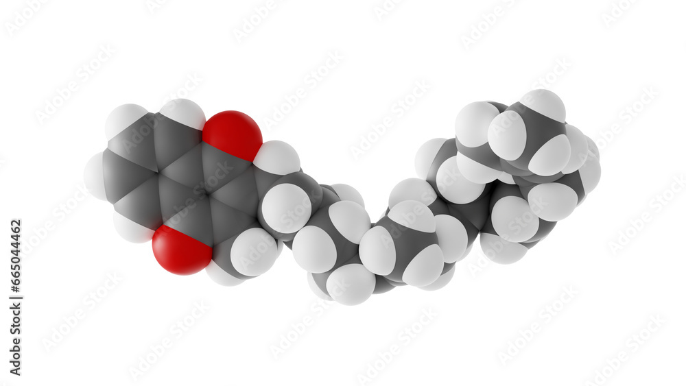 menaquinone molecule, vitamin k2, molecular structure, isolated 3d ...
