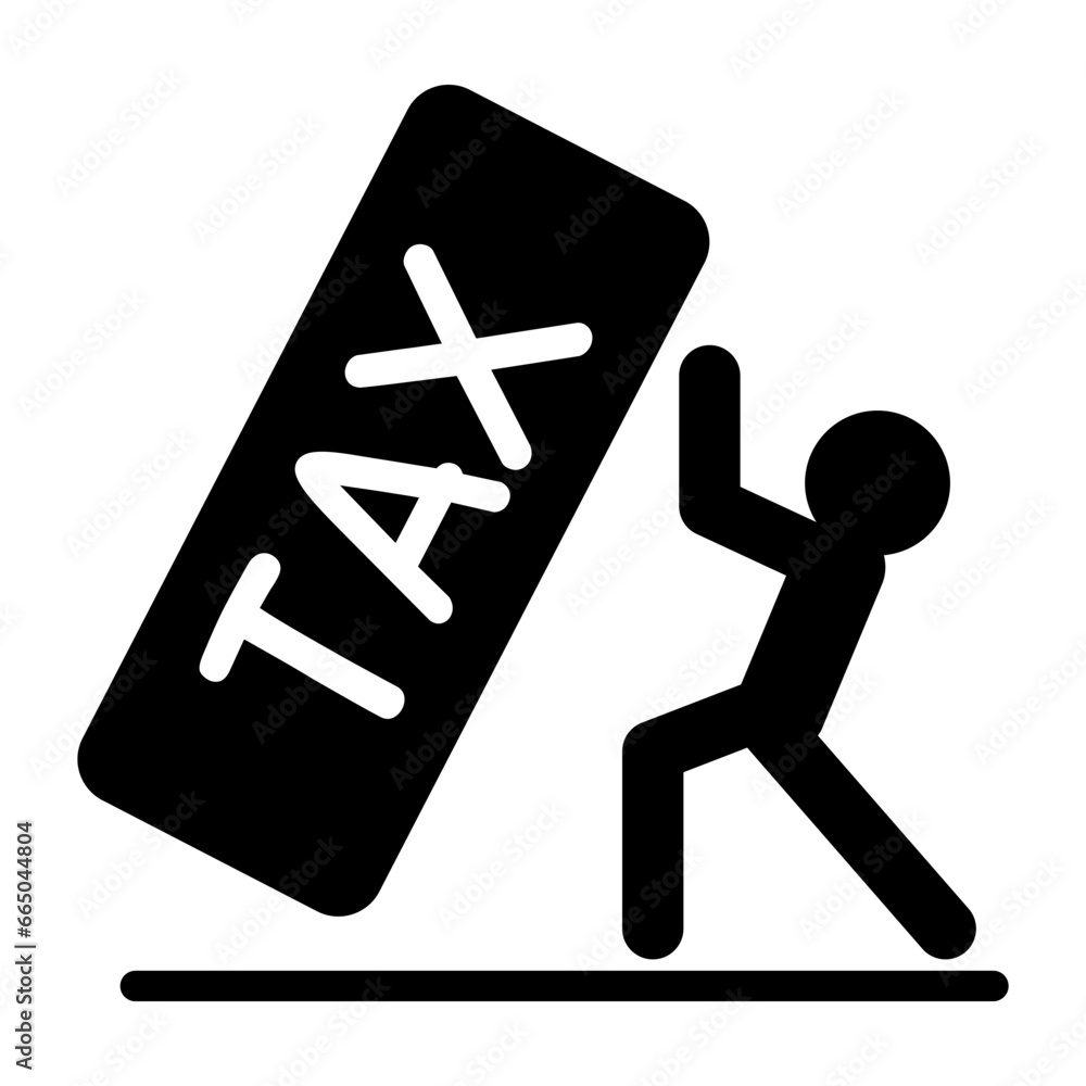 Tax burden icon Stock Vector | Adobe Stock