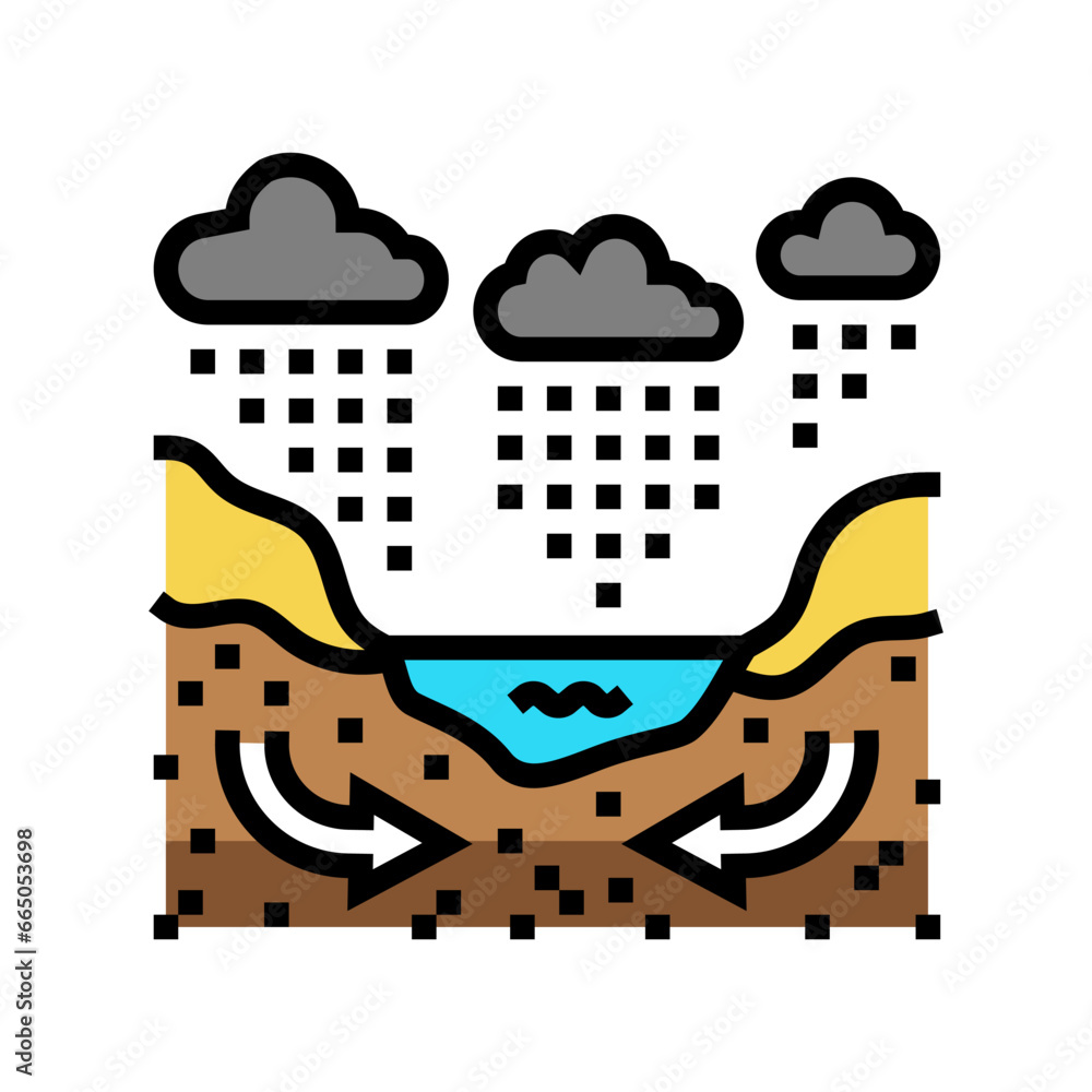 geotechnical analysis hydrogeologist color icon vector. geotechnical ...