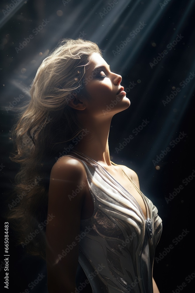 Isolated black background. White angel wings. Angel, archangel, angel ...