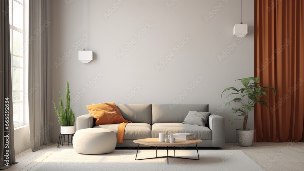 An image showcasing the elements of a minimalist interior design style ...