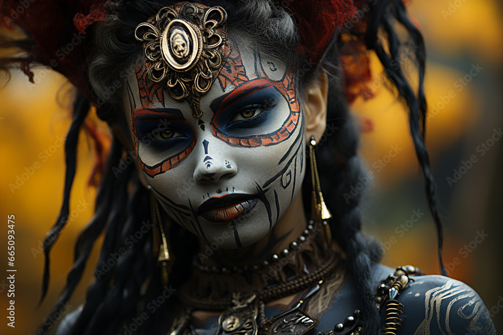 Generative AI concept portrait of scary horrible personage fantasy ...