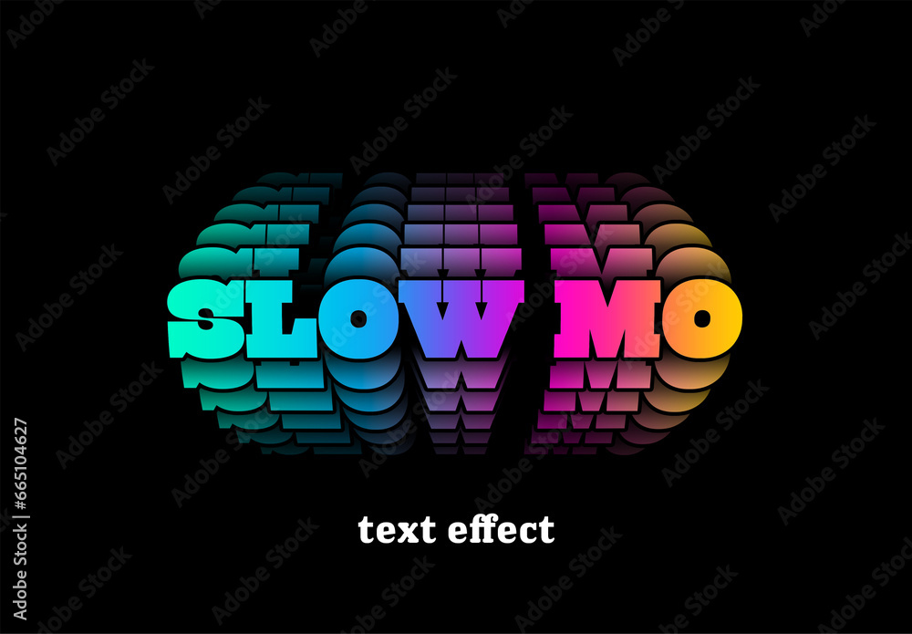 Slow Motion Text Efect Stock Template | Adobe Stock